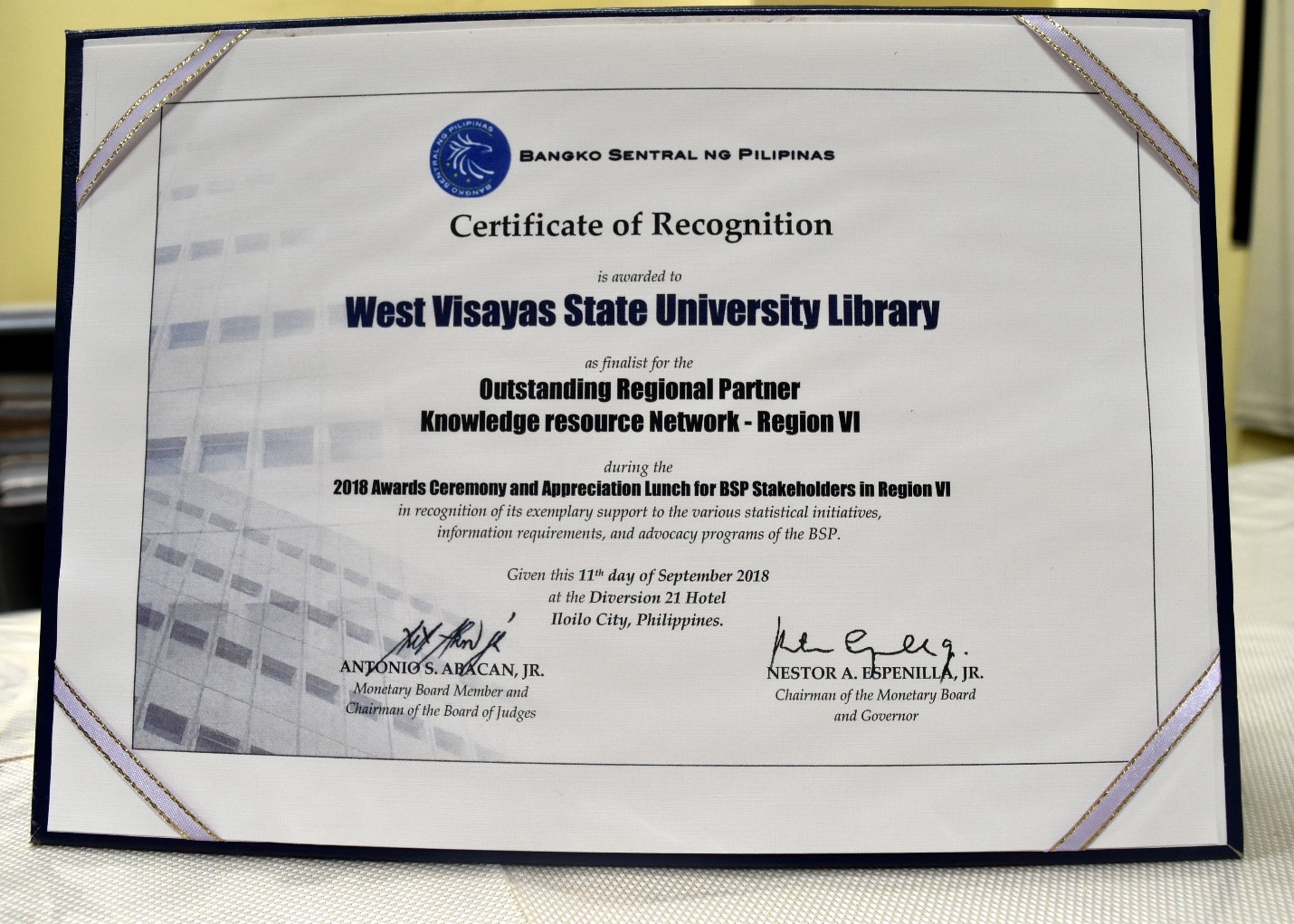 University Learning Resource Center – West Visayas State University